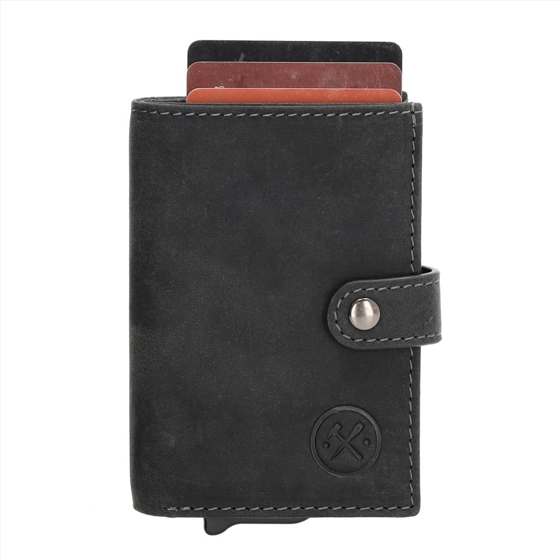 Safety Wallet Hide & Stiches leather various colors 24 PCS per box
