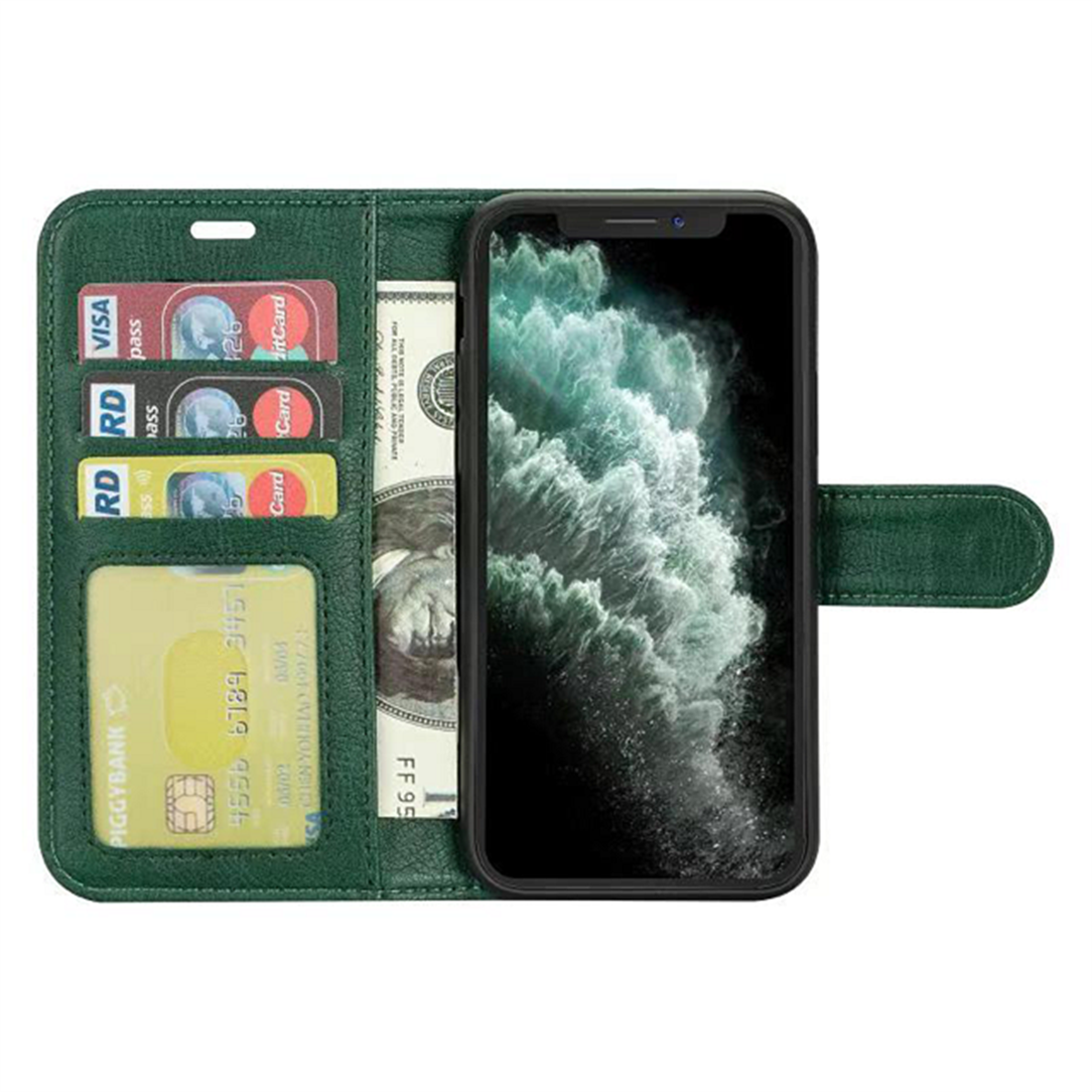 Samsung Galaxy S24 plus 5G Leatherette Green L. Book Case